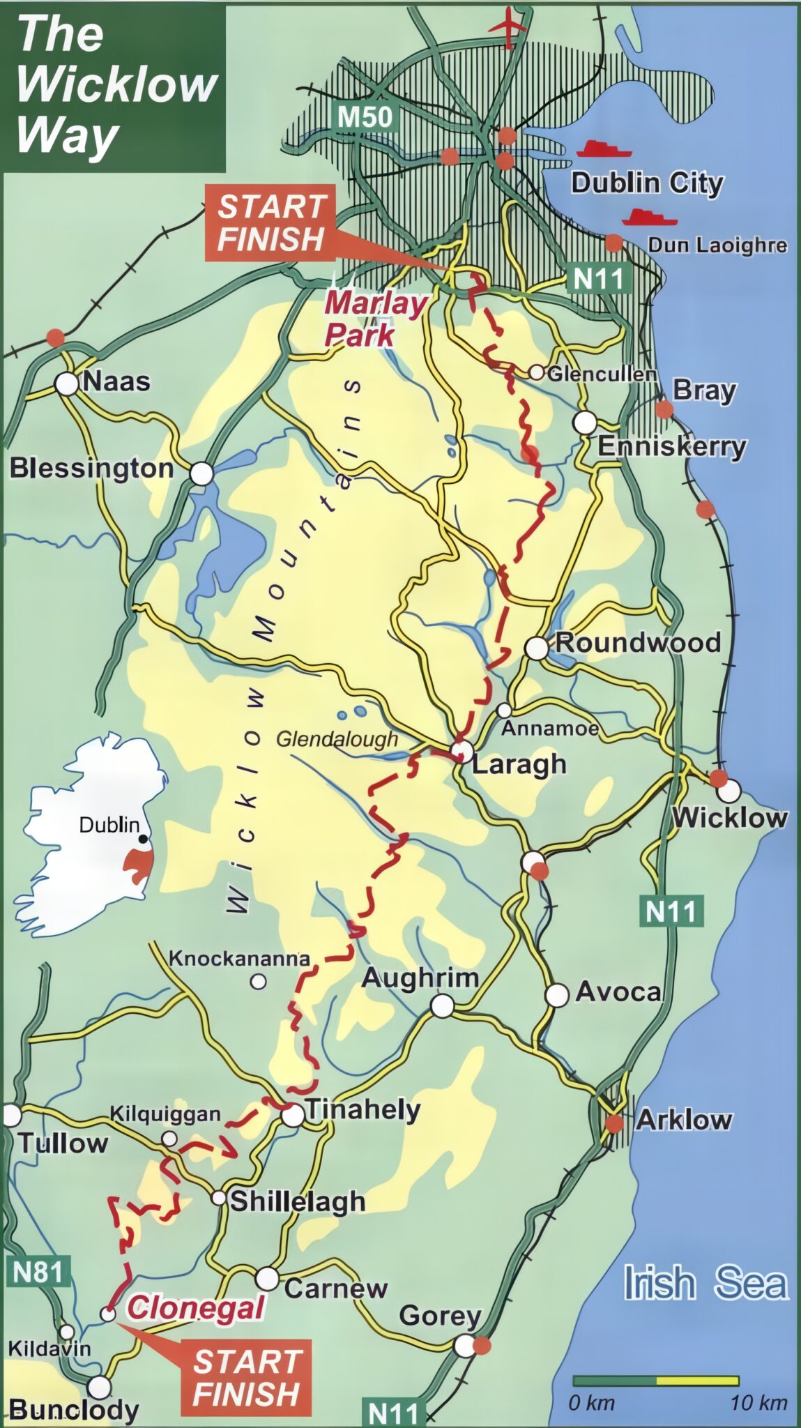 Itinerary – Wicklow Way Walk